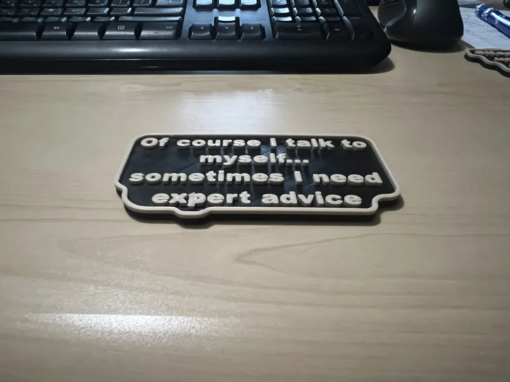 Expert Advice - Funny Sign by Gingergamer425 MakerWorld: Download Free ...
