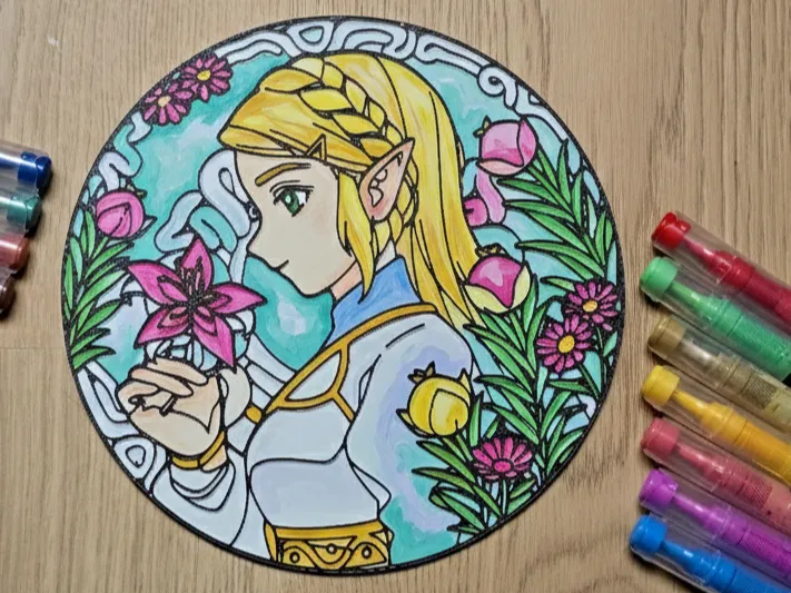 Zelda Belle Princesse Coloriage Artisanat DIY - Modèle d'Impression 3D ...