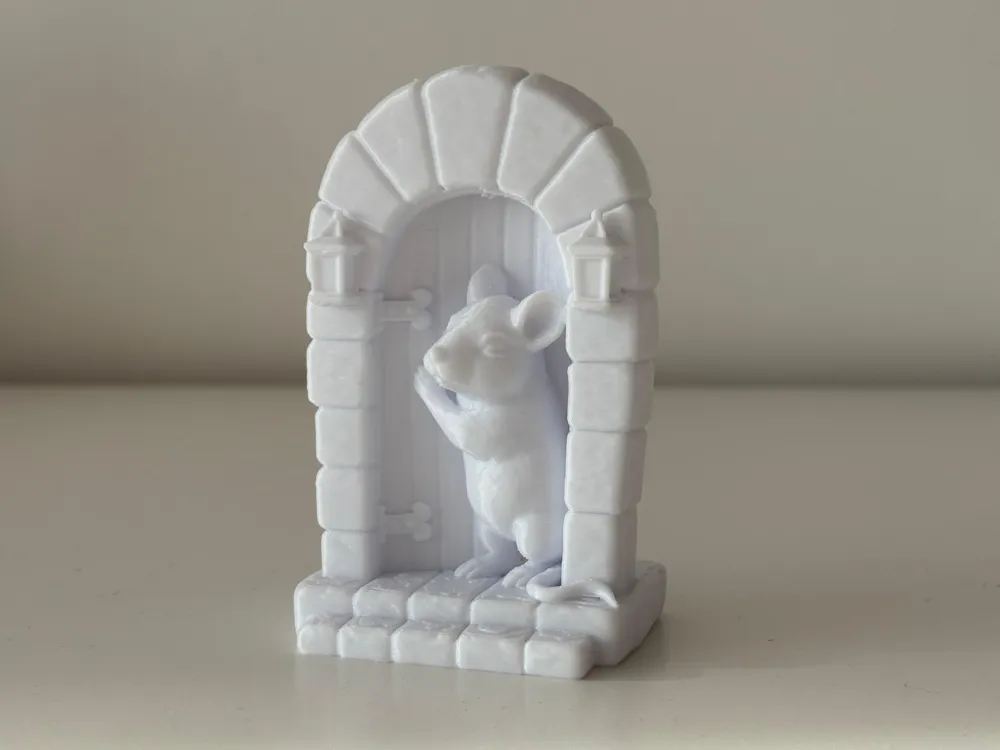 Little Mouse at the Door Cozy Fantasy Decor - Free 3D Print Model ...