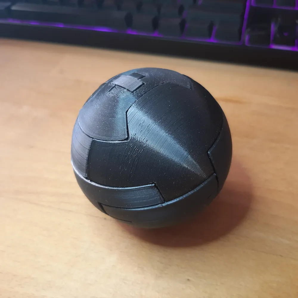 16 piece 3D puzzle sphere - easy/medium difficulty - Free 3D Print ...