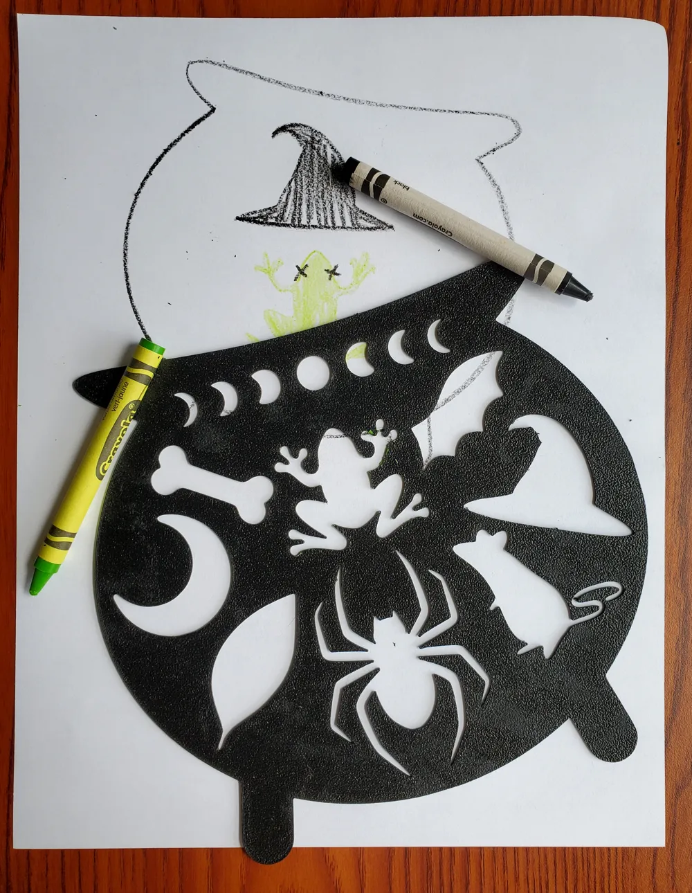 Witch Cauldron Stencil by byterr MakerWorld: Download Free 3D Models