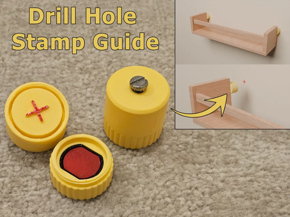 Drill Hole Stamp Guide - Free 3D Print Model - MakerWorld