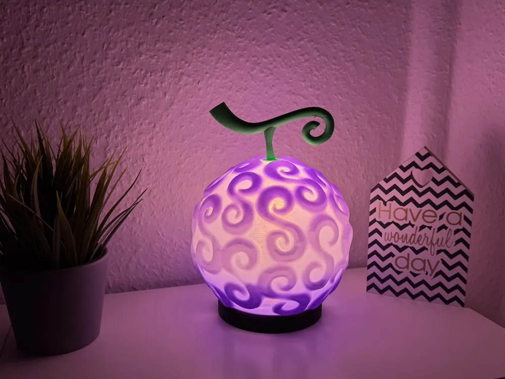 Devil fruit - Gomu Gomu no Mi Lamp - Free 3D Print Model - MakerWorld
