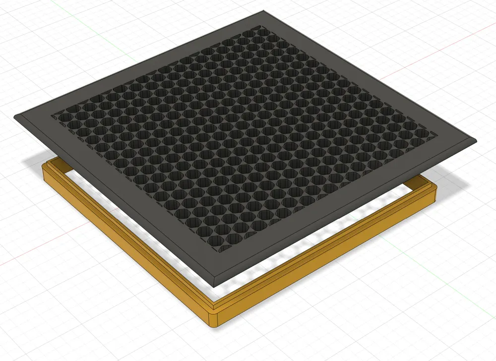 Ventilation Grill with optional insect screen by abHatOP - MakerWorld