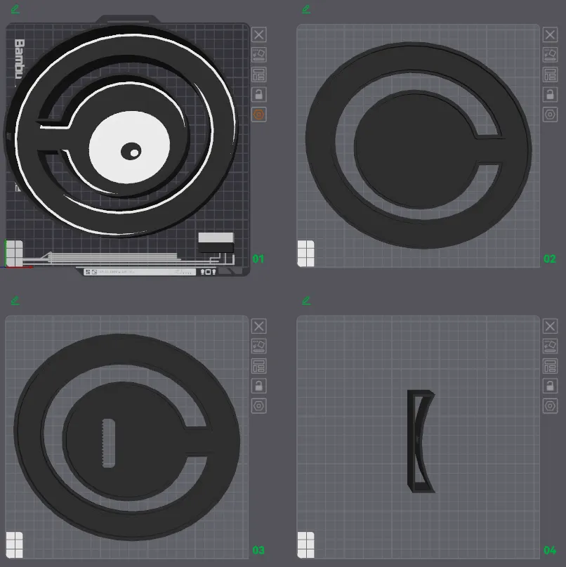 Pokemon - 0201 Unown O LED Lamp by BeeTee 3D - MakerWorld