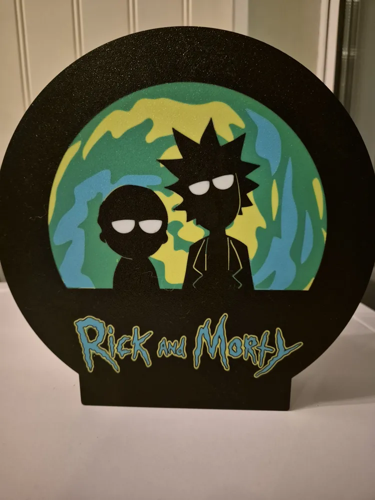 Rick And Morty Lightbox by FiremanprintsIRL MakerWorld: Download Free ...