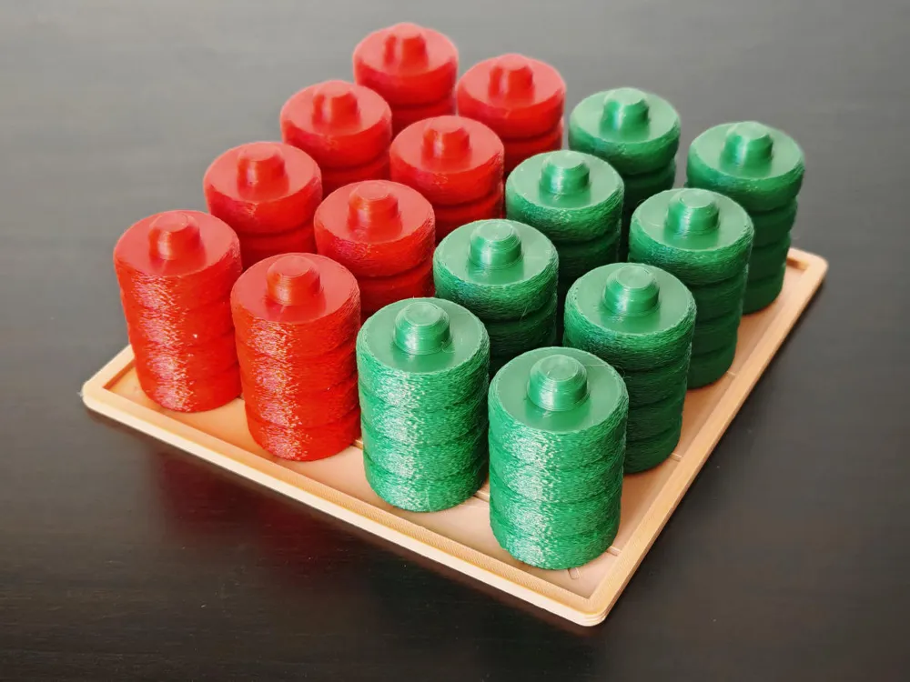 3D Tic Tac Toe (size 4x4x4) - Free 3D Print Model - MakerWorld
