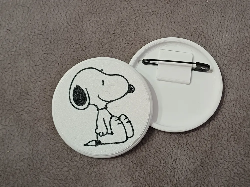 Snoopy pin badge by Kiron 21 - MakerWorld