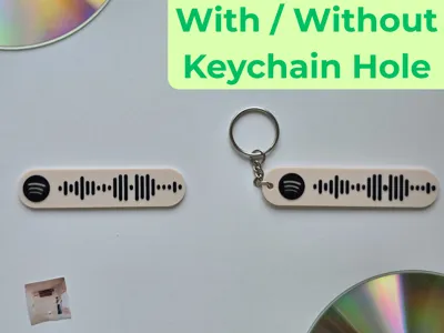 Customizable Spotify Keychain / Tag - Free 3D Print Model - MakerWorld