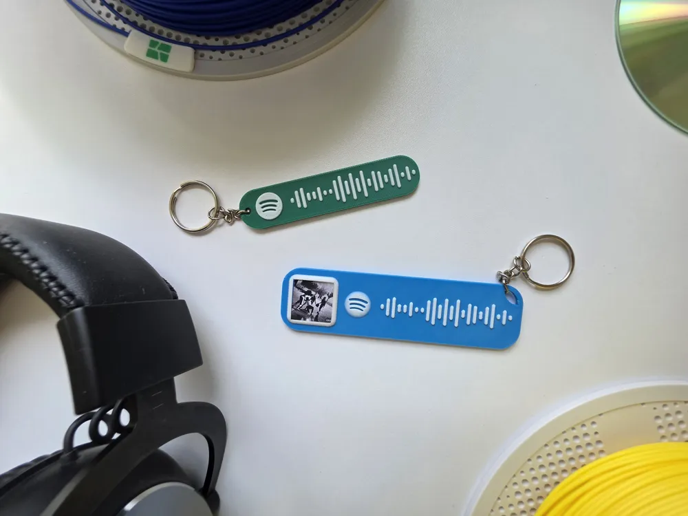 Customizable Spotify Keychain / Tag - Free 3D Print Model - MakerWorld