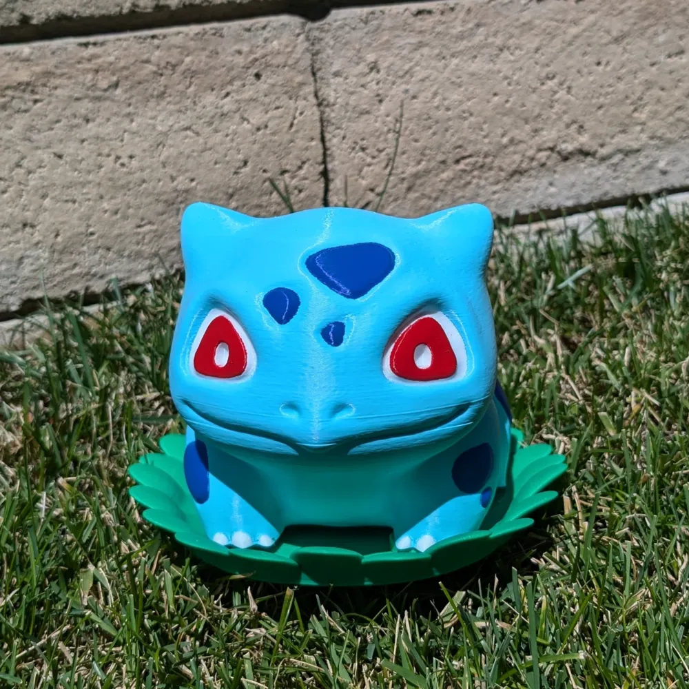 Colored Bulbasaur Plant Pot - Drainage and Plate Remixed by ...