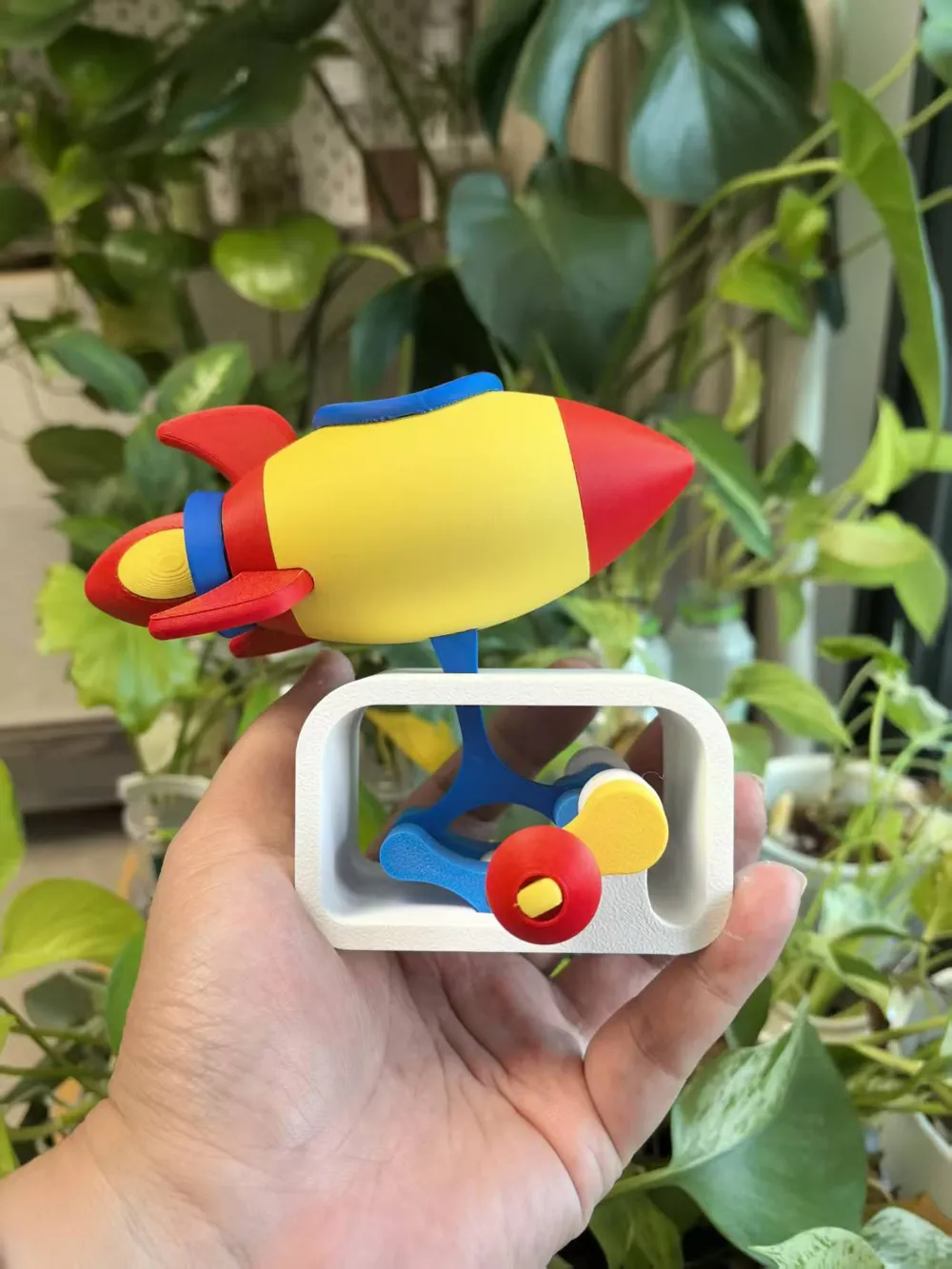 Mini Rocket Handheld Rocking Car Automaton Rocket Handle Ride - Free 3D ...