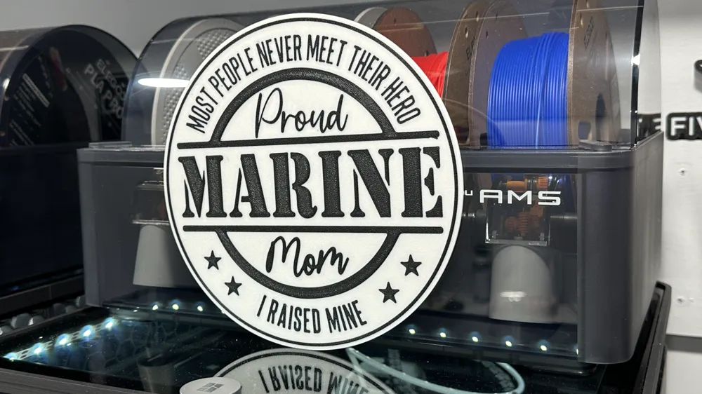 Proud Marine Mom - Large Sign by A1 Graphix - MakerWorld