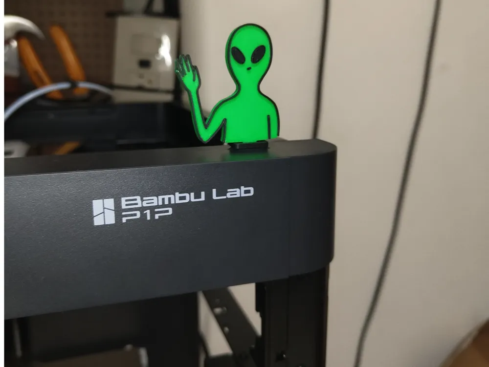 Bambu lab P1P/P1S Alien Accessory by Edu_08 - MakerWorld