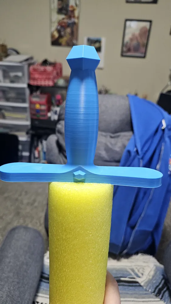 Sturdy pool noodle sword by Yogimakes MakerWorld: Download Free 3D Models