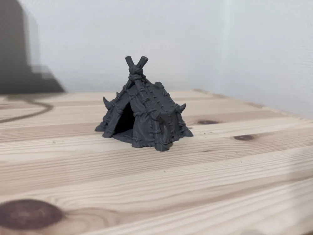 Orc tribal tent - Medium - DND terrain - Free 3D Print Model - MakerWorld