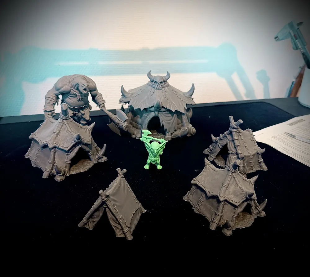 Orc tribal tent - Medium - DND terrain - Free 3D Print Model - MakerWorld