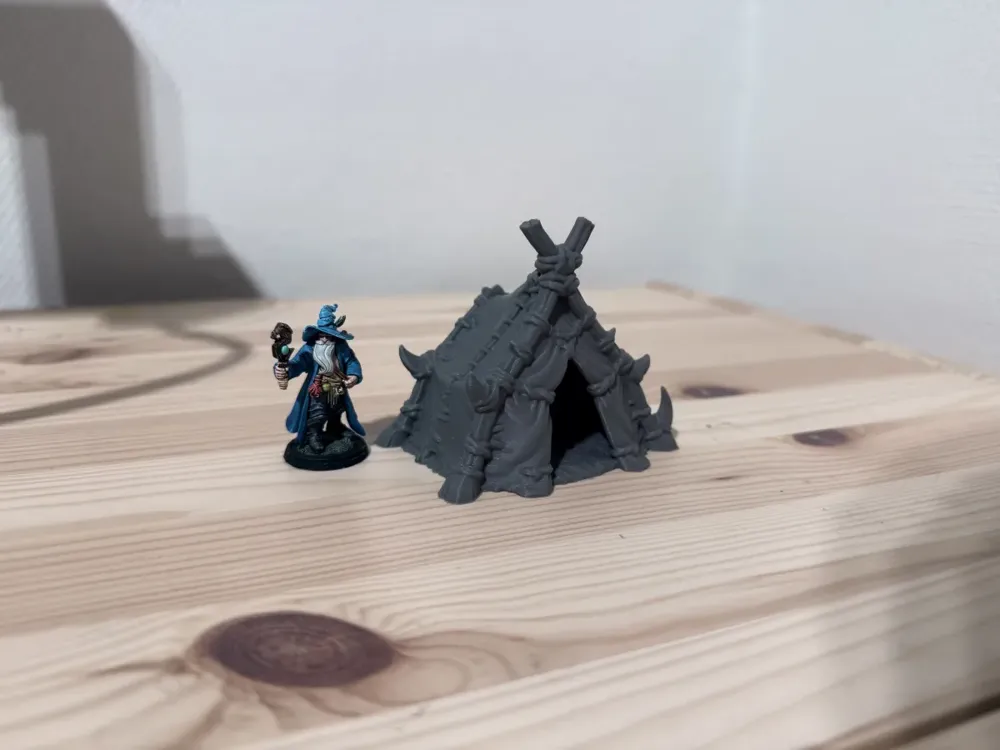 Orc tribal tent - Medium - DND terrain - Free 3D Print Model - MakerWorld