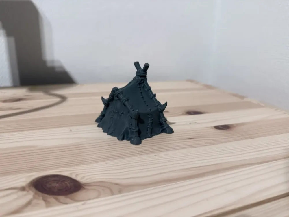 Orc tribal tent - Medium - DND terrain - Free 3D Print Model - MakerWorld