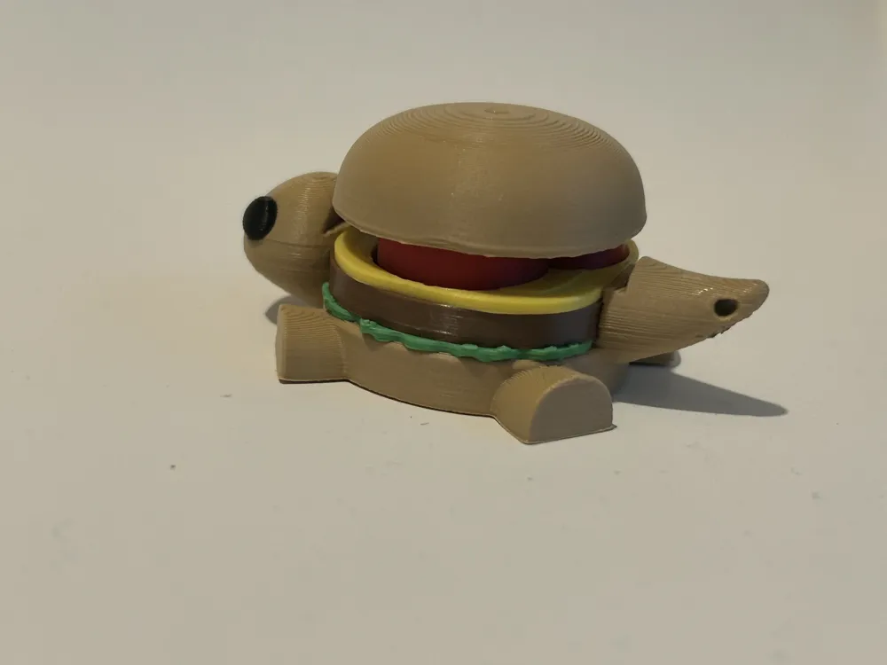Ham Burger Dinosaur - Clicker Fidget Toy by Zavrell MakerWorld ...