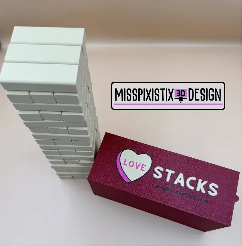 Love Stacks: A Block Stacking Game by Misspixistix - MakerWorld
