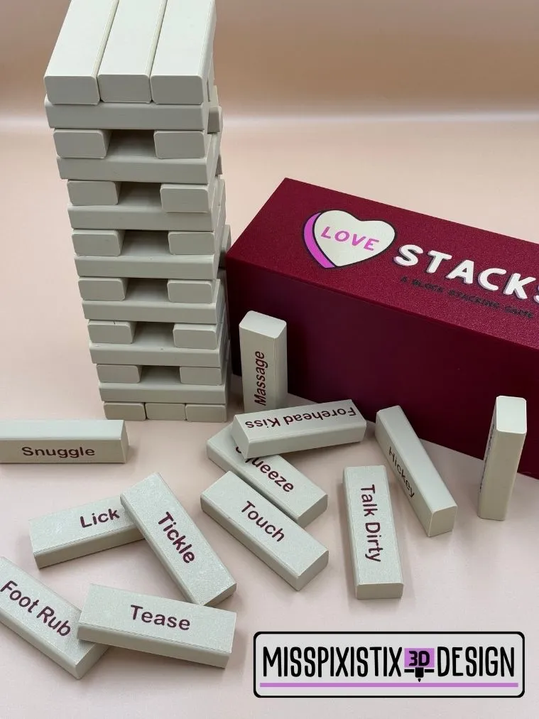 Love Stacks: A Block Stacking Game by Misspixistix - MakerWorld