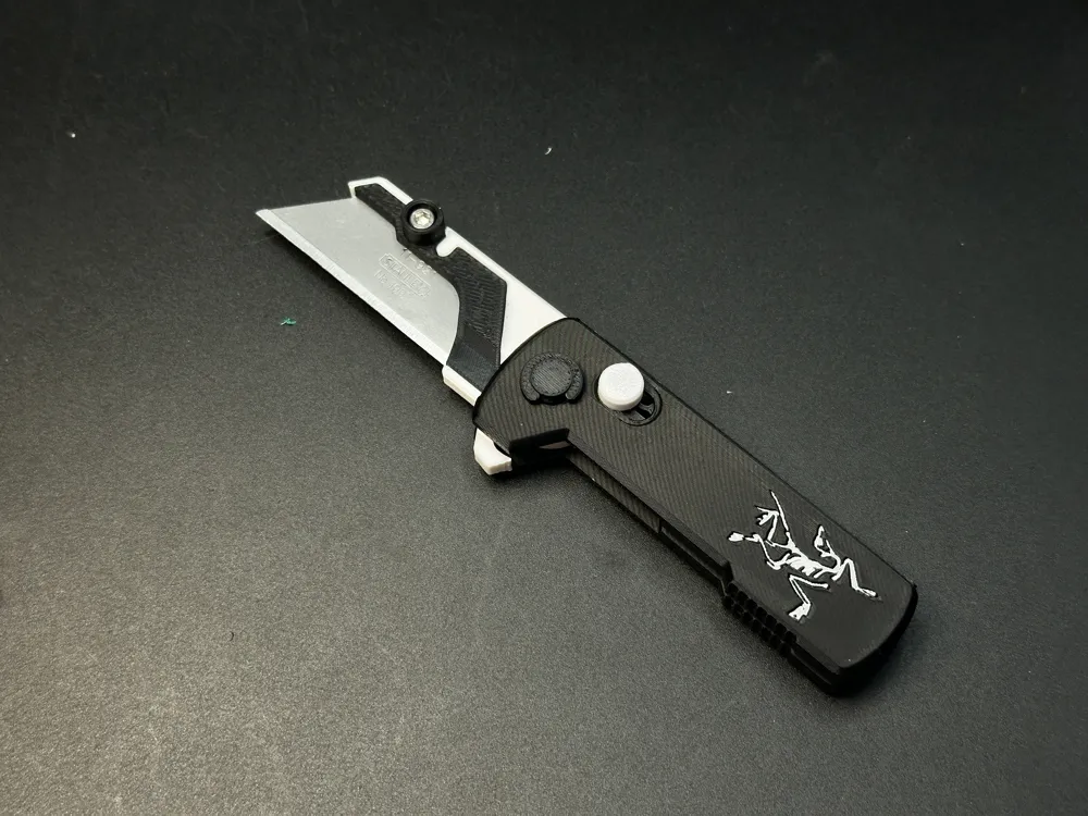 22-Style Mini Folding Utility Knife-Locking Button by Trent Studio MakerWorld: Download Free 3D ...