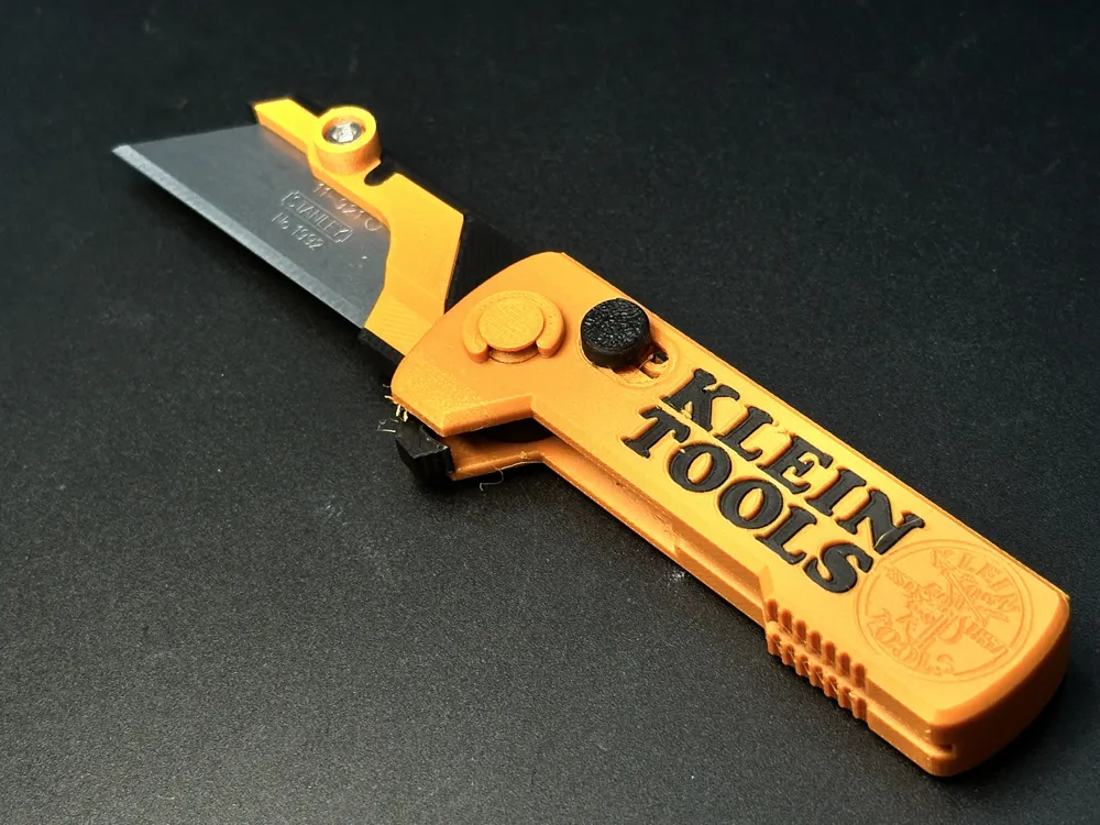 22-Style Mini Folding Utility Knife-Locking Button - Free 3D Print ...