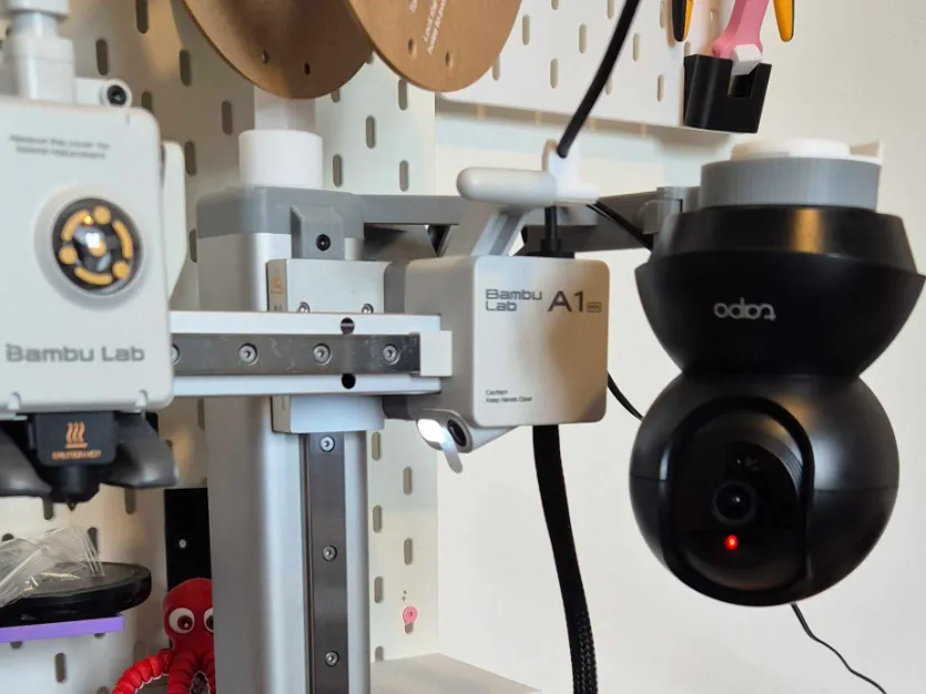 A1 Mini Universal Camera Mount and Spool Holder - Free 3D Print Model ...