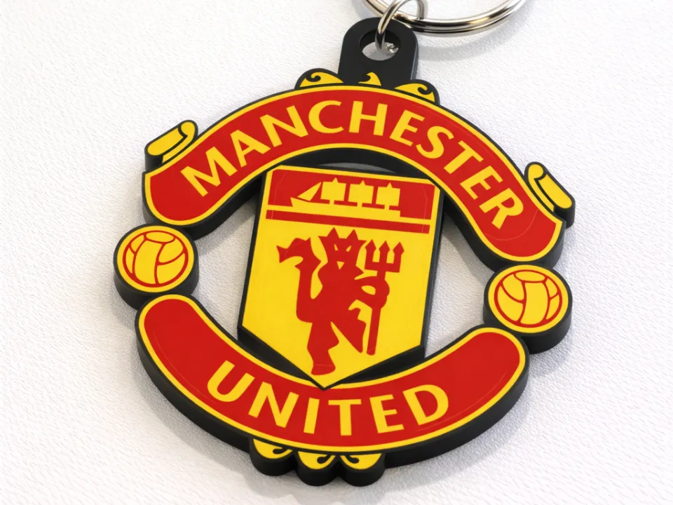 Manchester United Football Club Keychain – MUFC - Free 3D Print Model ...
