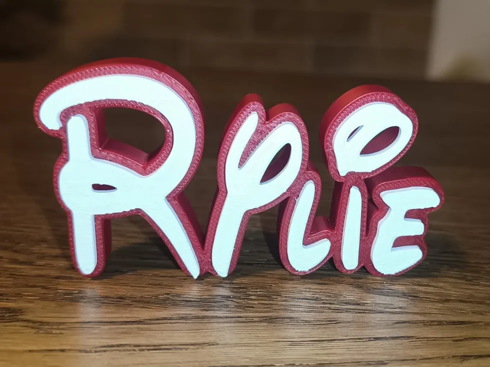 Disney Name Sign Rylie Kid Room Wall Decor Tag by Fabbiotto MakerWorld ...
