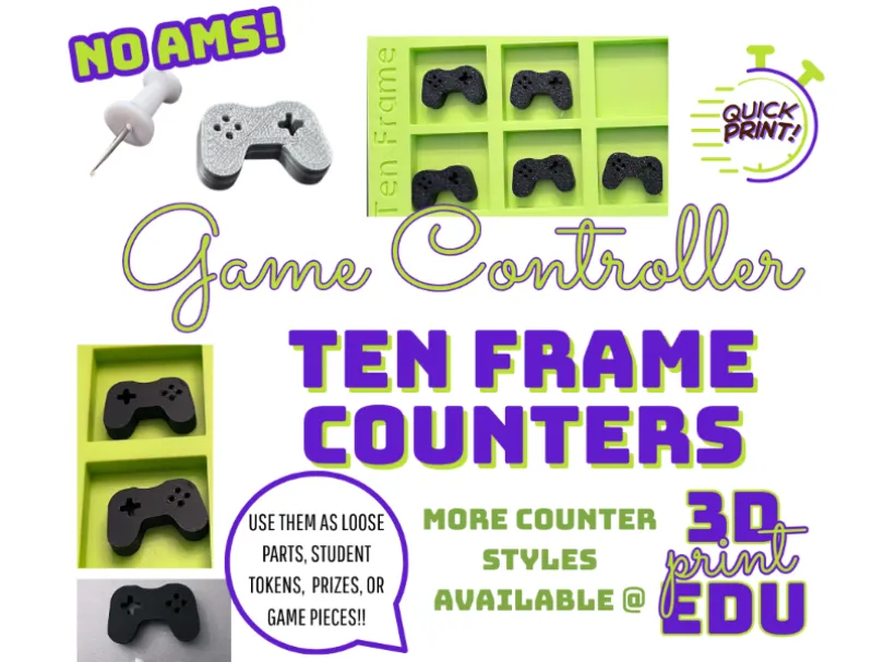 Ten Frame Counters - Game Console Controllers - Free 3D Print Model ...