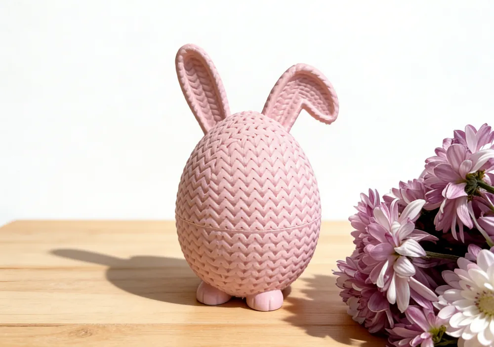 Knitted Easter Egg Gift Box - Free 3D Print Model - MakerWorld