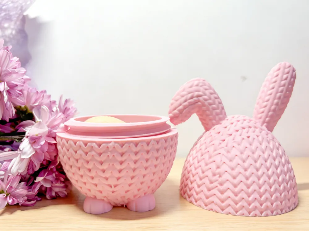 Knitted Easter Egg Gift Box - Free 3D Print Model - MakerWorld
