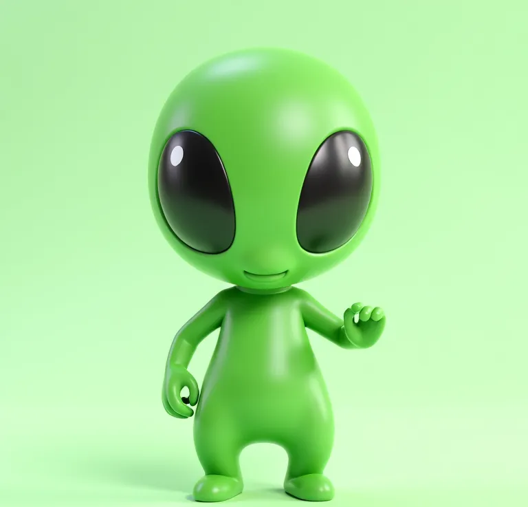 Cute Little Alien! - Free 3D Print Model - MakerWorld