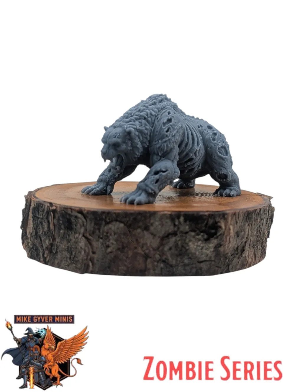 DnD TTRPG Zombie Bear Miniature - Free 3D Print Model - MakerWorld