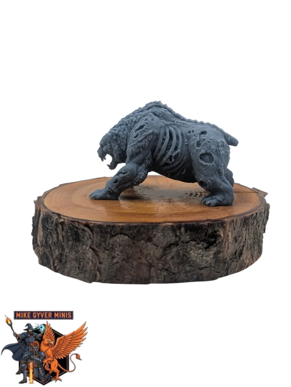 DnD TTRPG Zombie Bear Miniature - Free 3D Print Model - MakerWorld