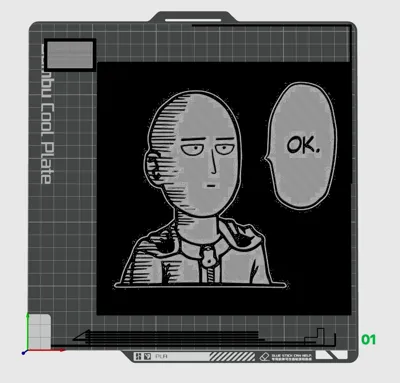One Punch Man / Work Out / Wall Art / 2d art by 3D Prints This Week ...