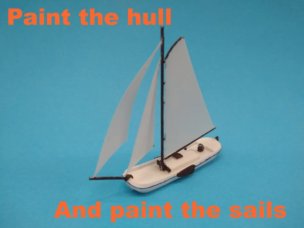 Traditional Dutch Tjalk ( fits in a Bottle ) by Rossero - MakerWorld