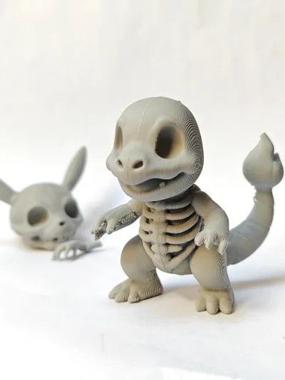 Charmander Pokémon Skeleton – Fossil Edition - Free 3D Print Model ...