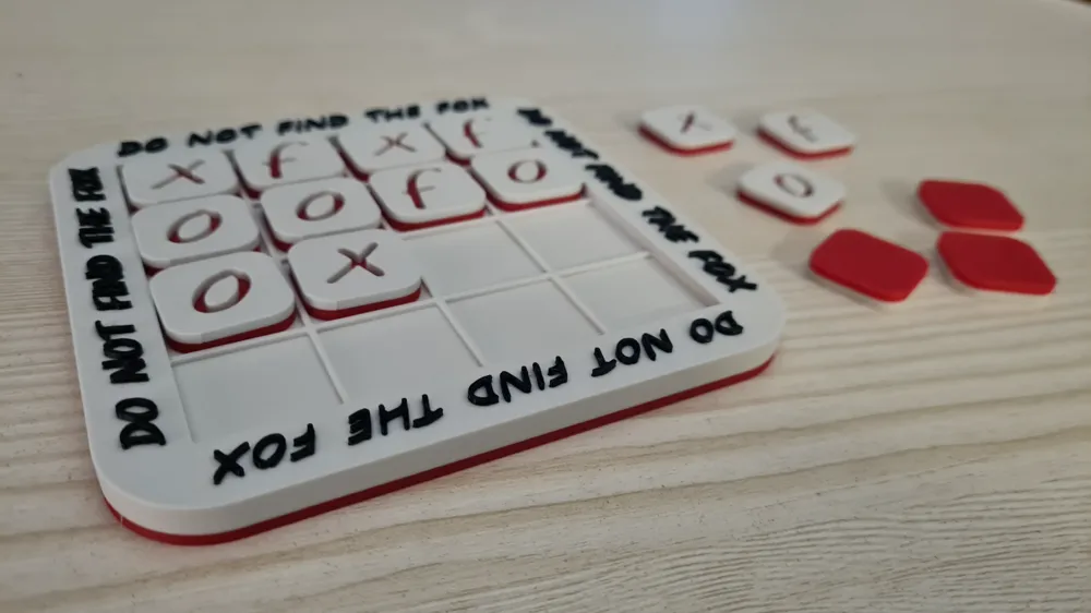 Do Not Find The Fox - Game - Board and Tiles by Widge MakerWorld ...