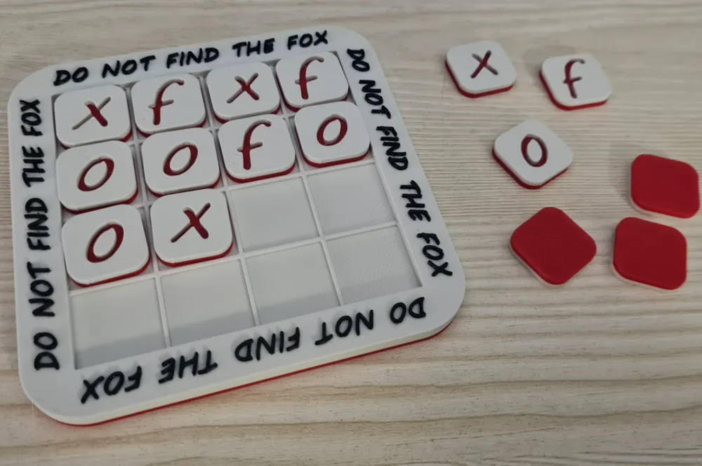 Do Not Find The Fox - Game - Board and Tiles by Widge MakerWorld ...