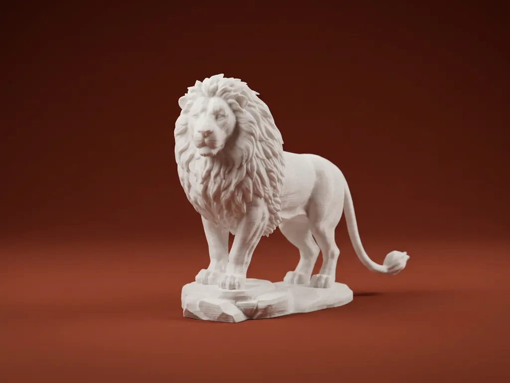 Metro-Goldwyn-Mayer Lion Inspired 3D Model - Free 3D Print Model ...