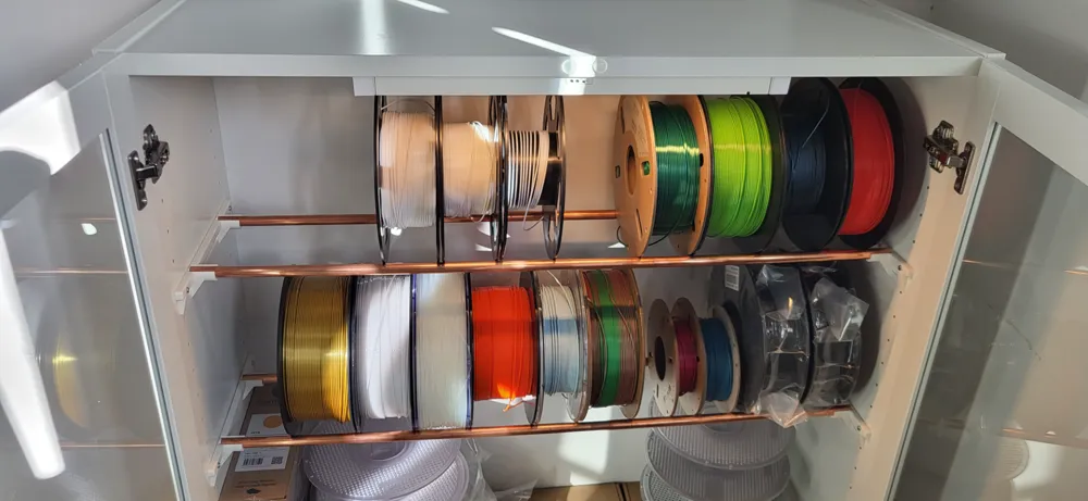 Parametric Filament Rack for Cupboards +IKEA BILLY by Henryk MakerWorld ...
