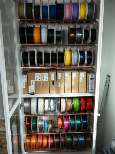 Parametric Filament Rack for Cupboards +IKEA BILLY by Henryk MakerWorld ...