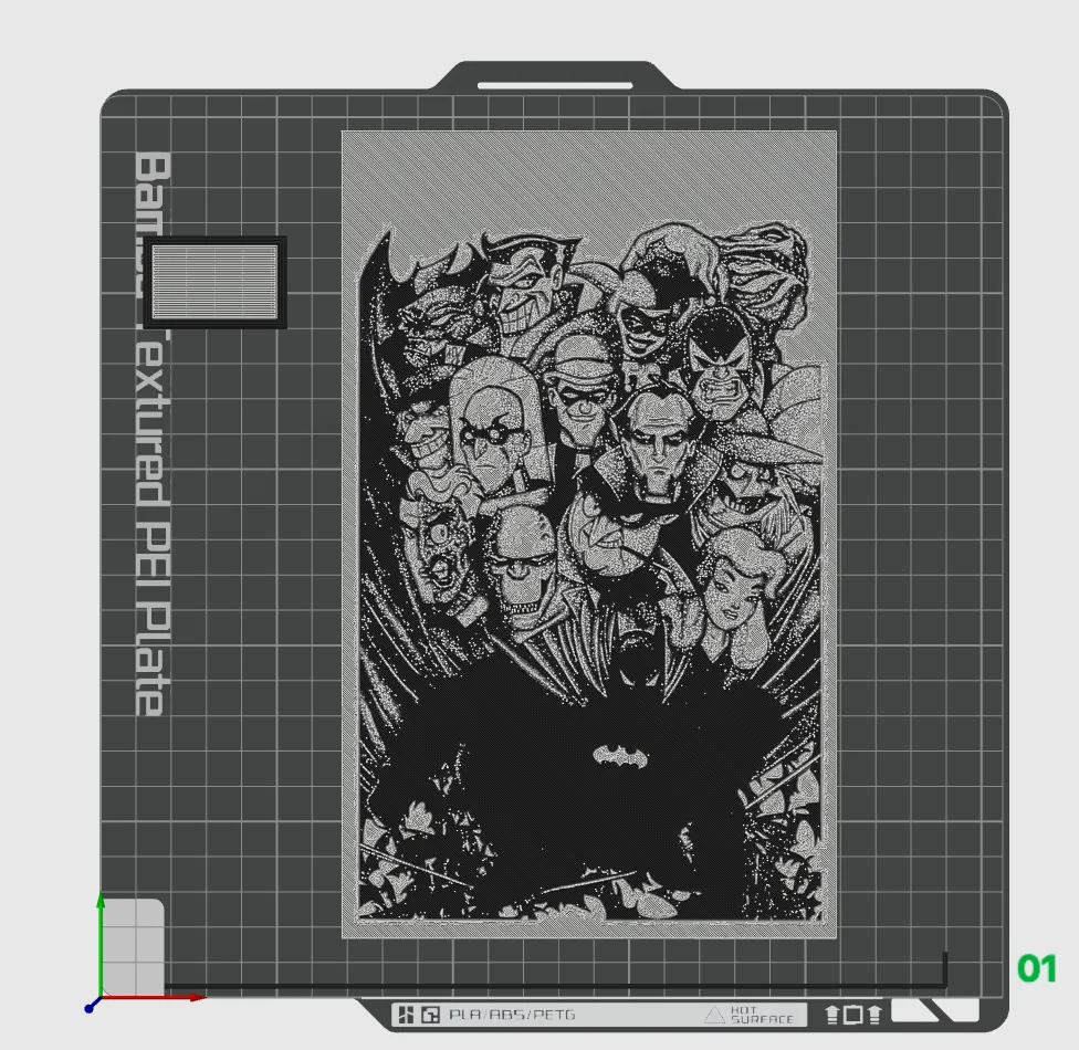 Batman Wall Art / Animated / DC / HueForge / 2d - Free 3D Print Model ...