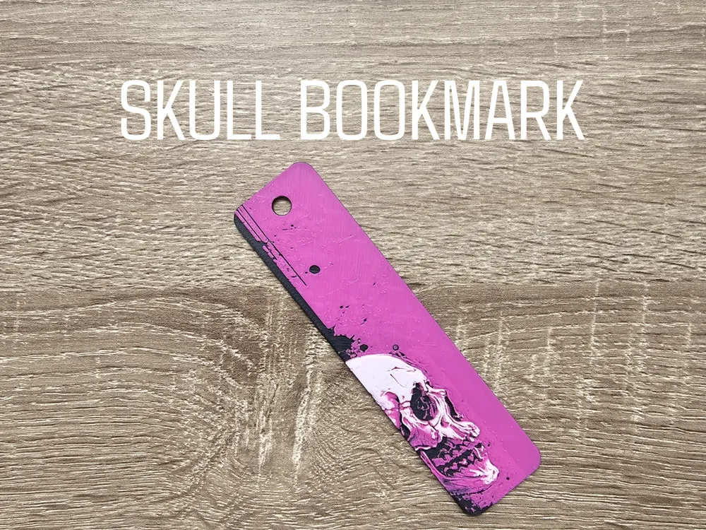 Bookmark - Skull HUEFORGE by CoNcLuZiOn - MakerWorld