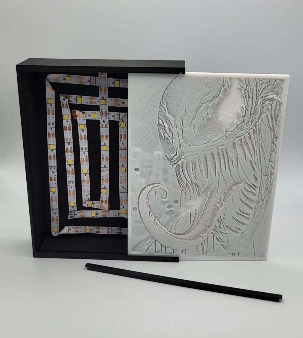 Venom CMYK Lithophane Box by mAx - MakerWorld