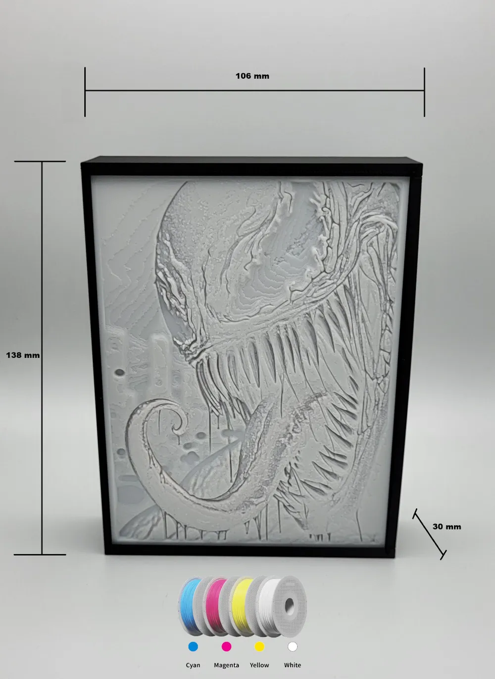 Venom CMYK Lithophane Box by mAx - MakerWorld