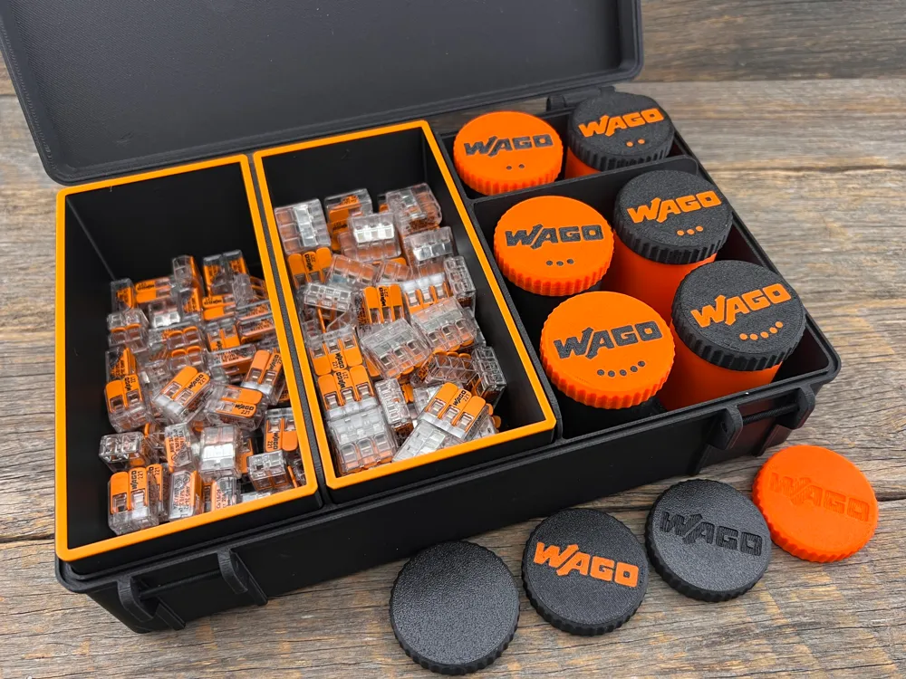 Containers and frame for WAGO Rugged Case by tgsparky77 - MakerWorld